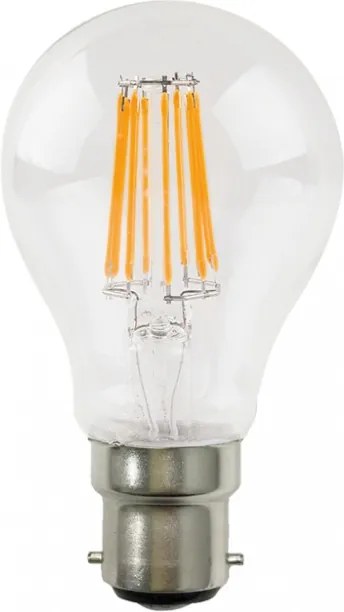 Diolamp Retro LED Filament žárovka čirá A60 8W/230V/B22/4000K/900Lm/360°/A++