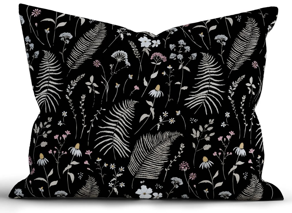 MK Lůžkoviny Bavlněný povlak na polštář Renforcé 70 x 90 cm - Gloria černá