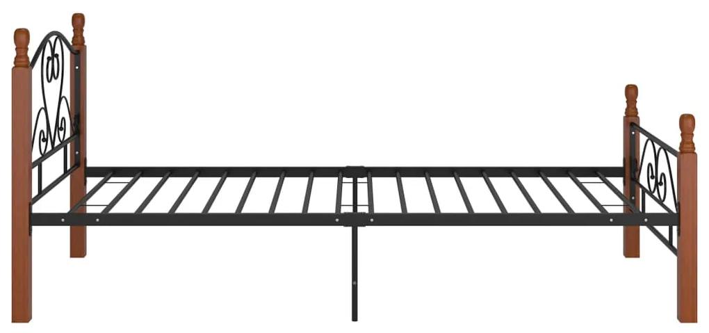 Rám postele černý kovový 100 x 200 cm,  324933 HangarStore.cz
