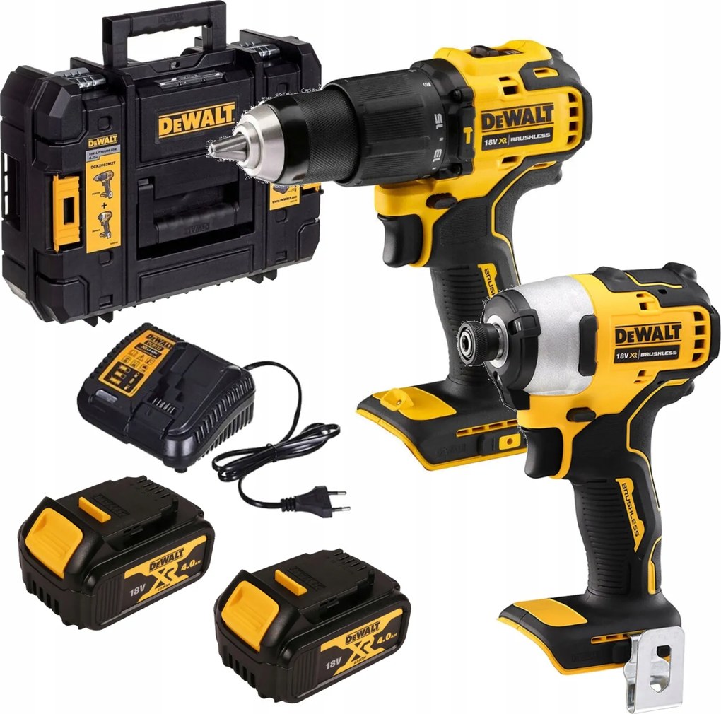 DeWalt Sada kombo šroubováku DCD709 šroubovák DCF809 2x4Ah DCK2062M2T