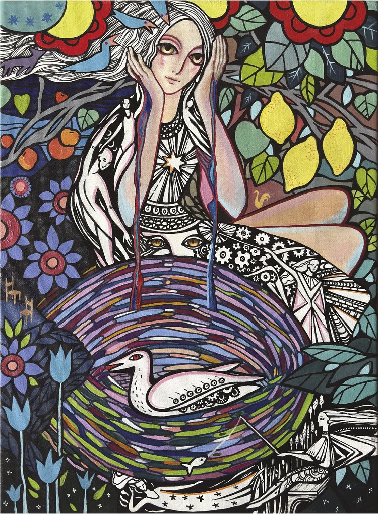 Yulia Novikova | Návyky Rám: Dubový, Velikost: 60 x 40 cm