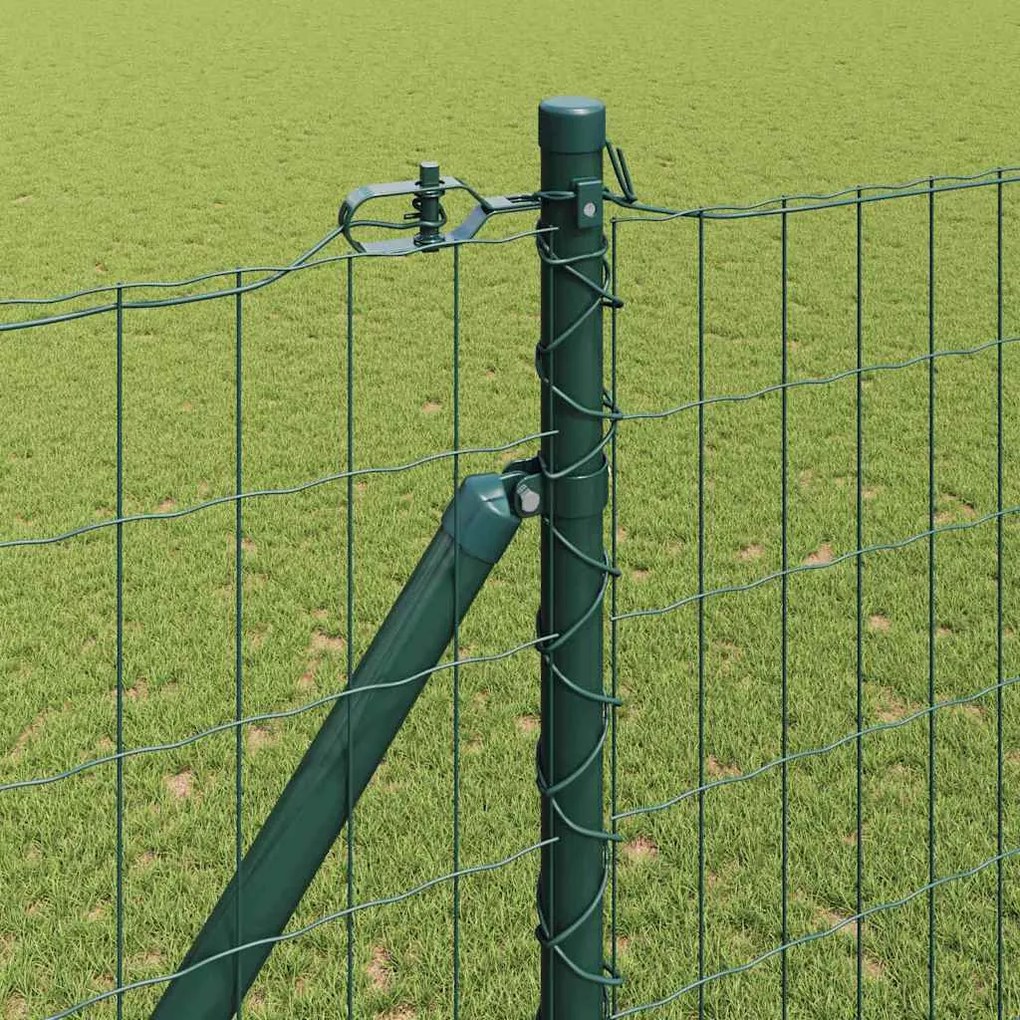Evropský plot se hroty 10 x 1,5 m Ocel potažená PVC Zelená 3350558