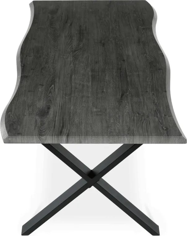 Jídelní stůl HT-F4318 GREY, mdf, šedý dub (180 x 90) cm Šedá