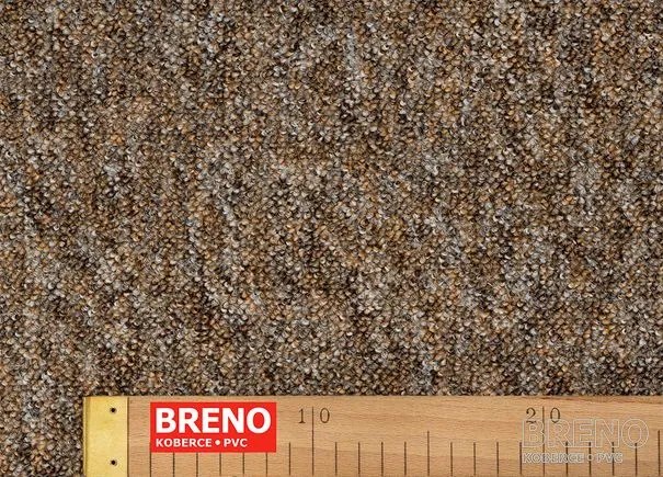 Breno Metrážový koberec ULTRA 49 hnědý, šíře 300 cm, Hnědá