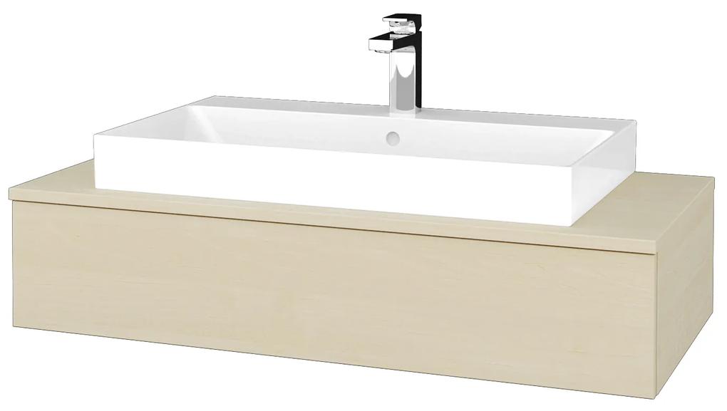Dřevojas Koupelnová skříňka MODULE SZZ 100 Varianta: N01 Bílá lesk / D03 Cafe