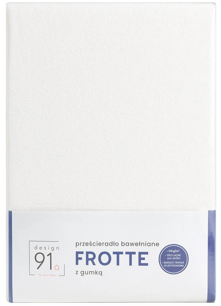 FROTÉ PROSTĚRADLO S GUMIČKOU 140X200 CM, VÝŠKA 20 CM KRÉMOVÁ