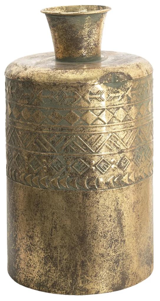 Zlatá antik dekorační váza Pater - Ø 21*38 cm