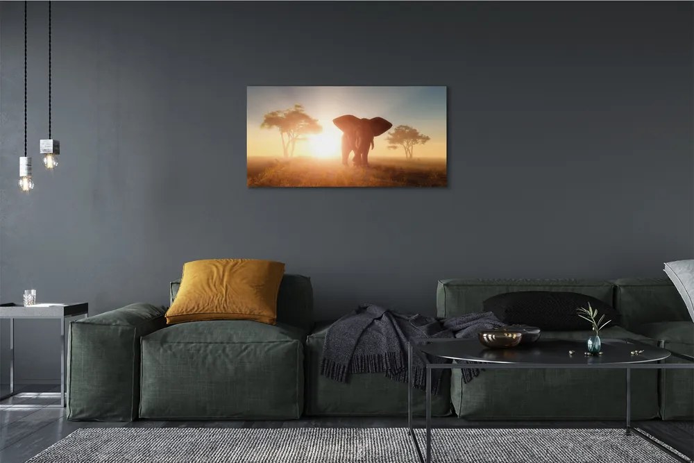 Obrazy na plátně Sloní strom na východ 140x70 cm