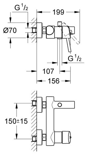 GROHE 32211001 - Vanová baterie CONCETTO DN 15 lesklý chrom
