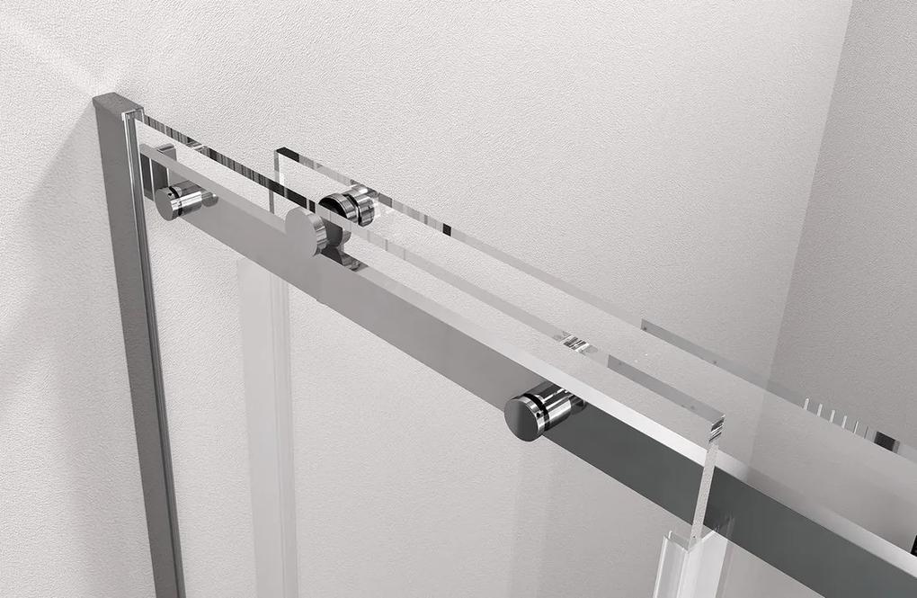 Polysan THRON ROUND sprchové dveře 1600 mm, kulaté pojezdy, čiré sklo TL5016-5005