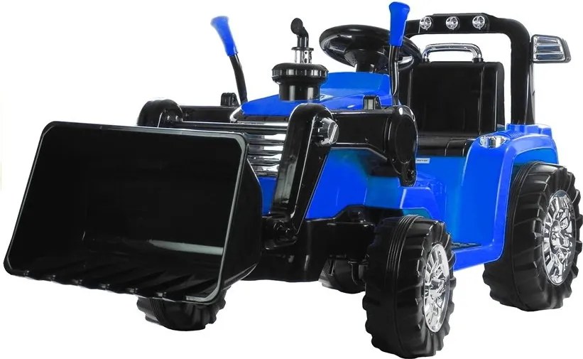 LEAN CARS Elektrický traktor na baterie ZP1005 pro děti modrý