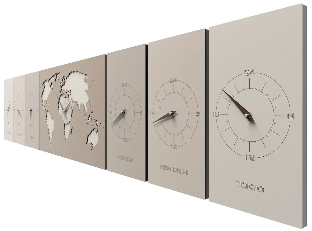 Designové hodiny 12-001 CalleaDesign Cosmo 186cm (více barevných variant) Barva stříbrná-2 - RAL9006