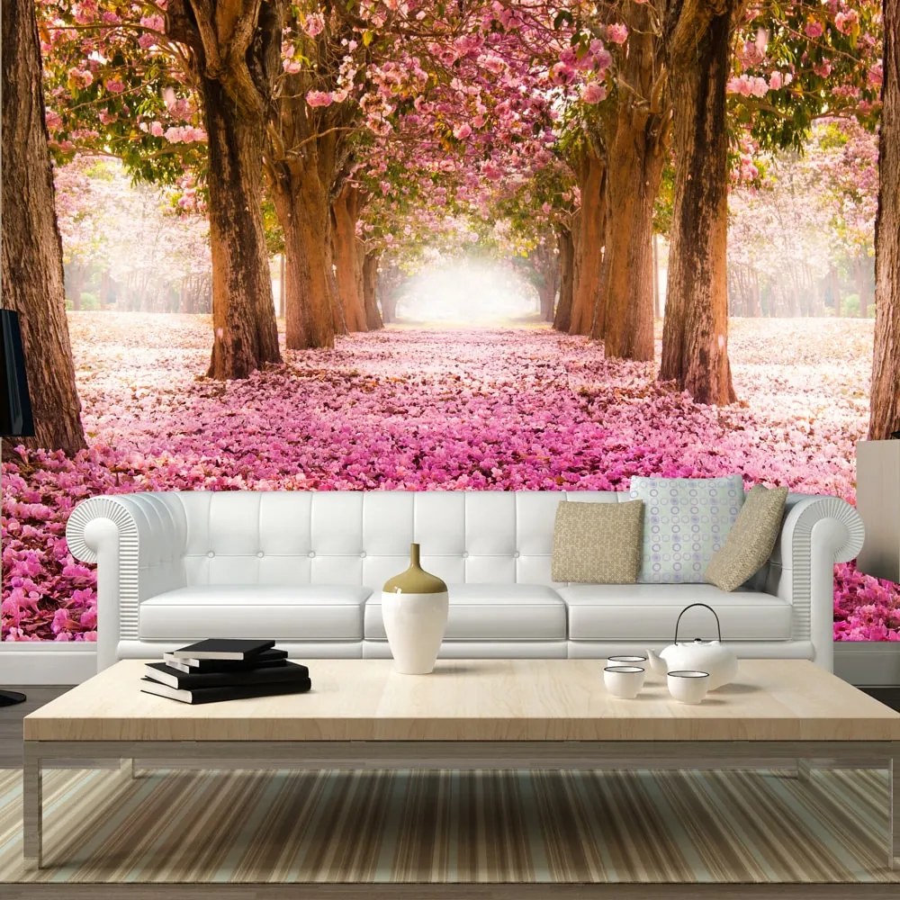 Fototapeta růžový ráj - Pink grove