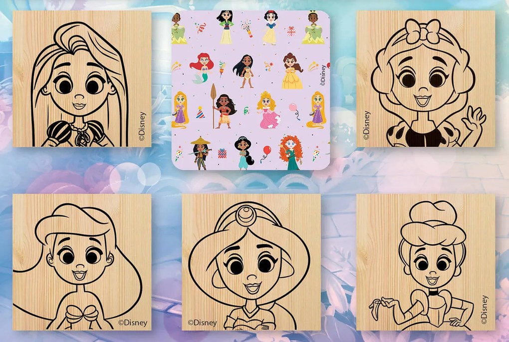 JIRI MODELS Razítka 5+1 s pop-up voskovou Disney Princezny 0l