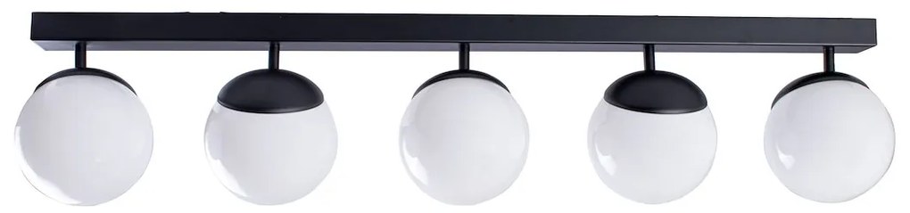 Stropní svítidlo Sfera, 5x bílé skleněné stínítko, b