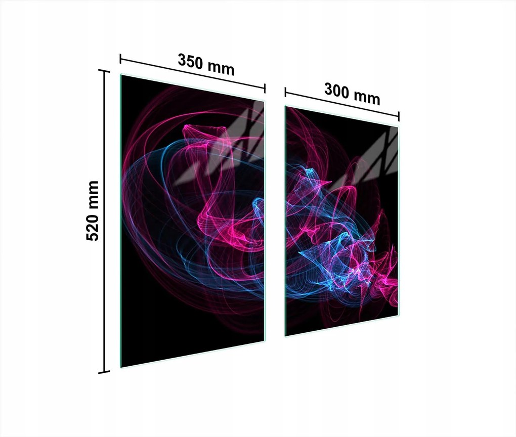 Skleněná Ochranná Deska Do Kuchyně 65x52 Kus