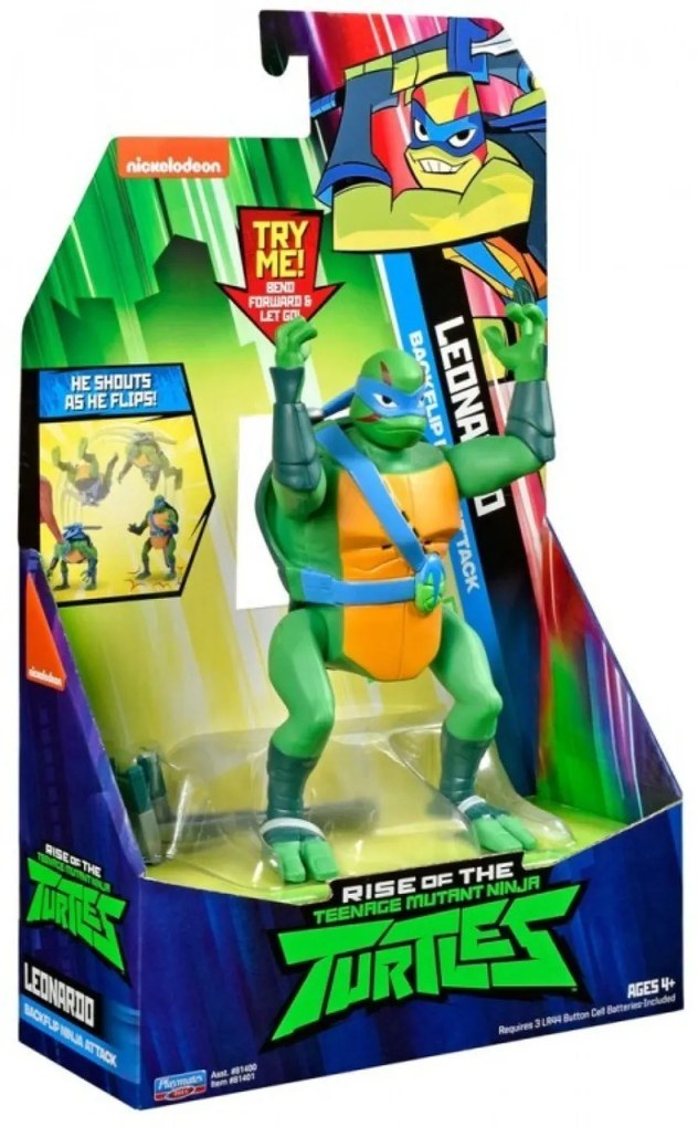 Tmnt želvy ninja salto figurka leonardo se zvukem