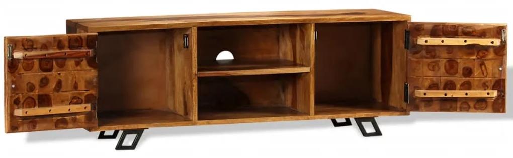 TV stolek z masivního sheeshamového dřeva, 120x30x40 cm