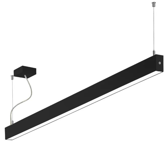Svěšené lineární svítidlo nad jídelní a kancelářské stoly Lina35 Barva: Černá, Délka: 1122 mm, Teplota chromatičnosti / Stmívání: 4000 Kelvinů /…