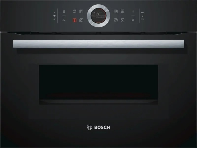 Bosch CMG633BB1 kompaktní trouba s mikrovlnami, černá