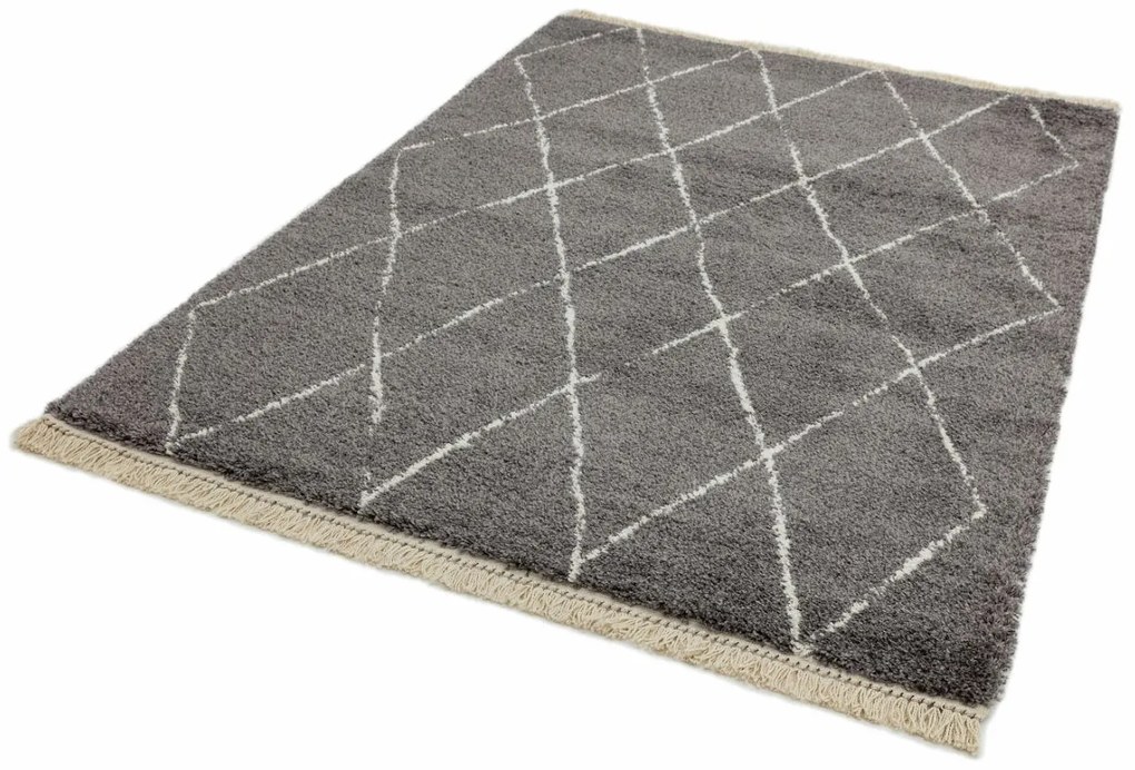 Šedý koberec Lever Grey Diamond Rozměry: 200x290 cm