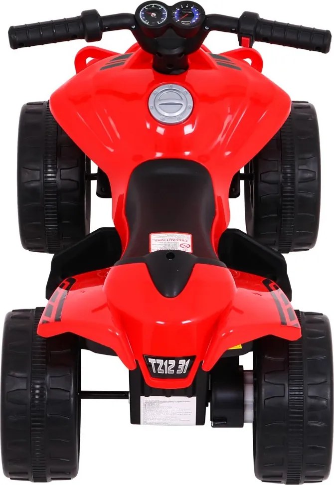 Ramiz Čtyřkolka Little Monster na baterie pro nejmenší červená + pohon 25W