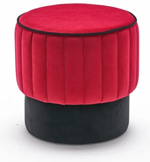 Taburet Rose Puf Red