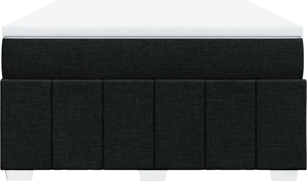 Box spring postel s matrací černá 160x200 cm textil 3285486