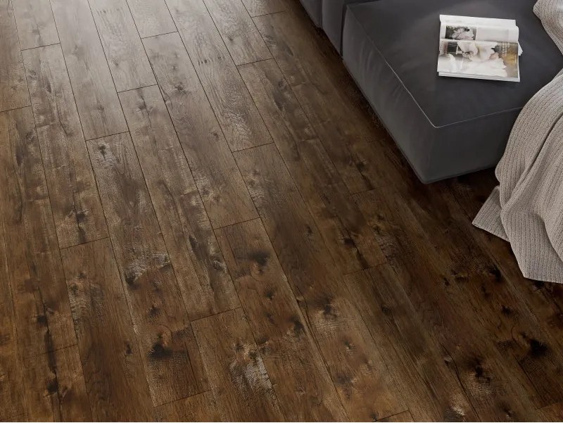Mexen Mount Vernon vzorek vinylových panelů SPC 6,5 mm, podklad IXPE 1,5 mm, 4 V-drážka, ořech - F1029-S