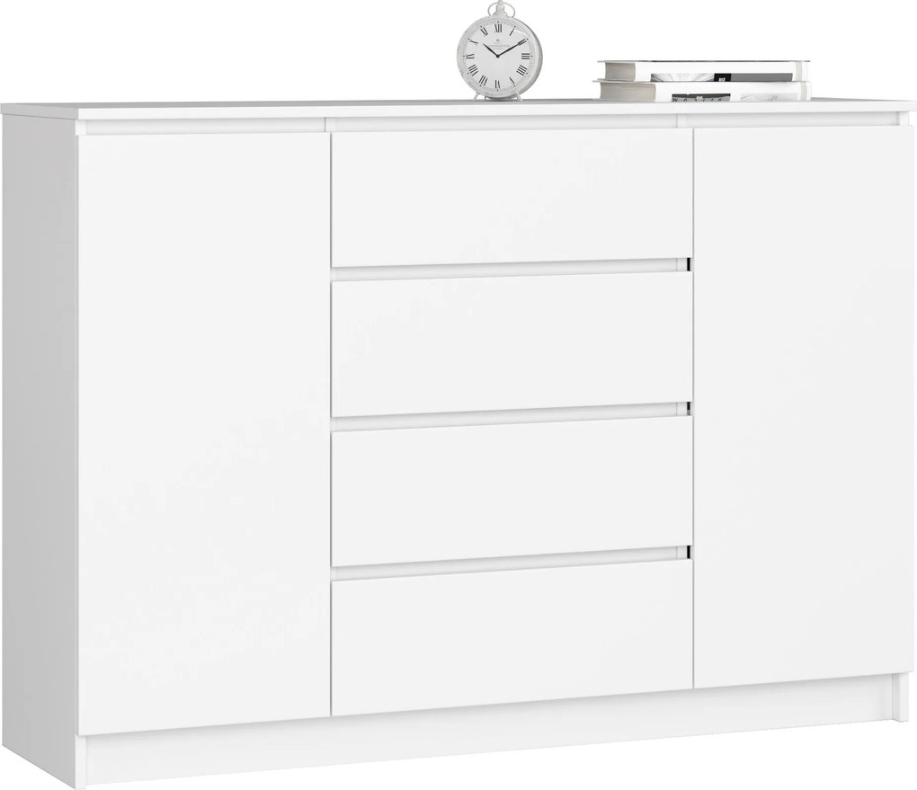 Komoda K140 2D4SZ bílá