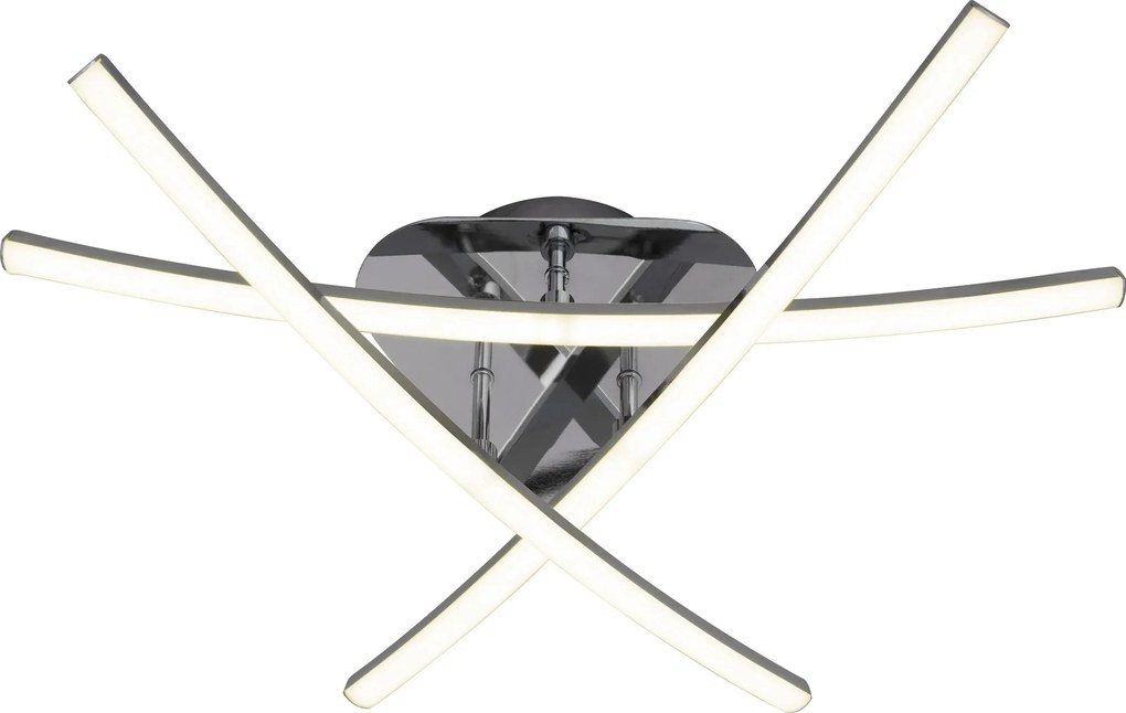 Toolight - Moderní LED stropní svítidlo 59x59cm APP397-C, chromová, OSW-06913