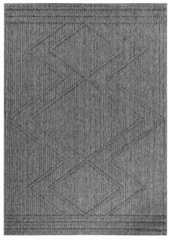 Ayyildiz, Kusový koberec Patara 4954 Grey – na ven i na doma, 120x170, šedá, chodba / předsíň