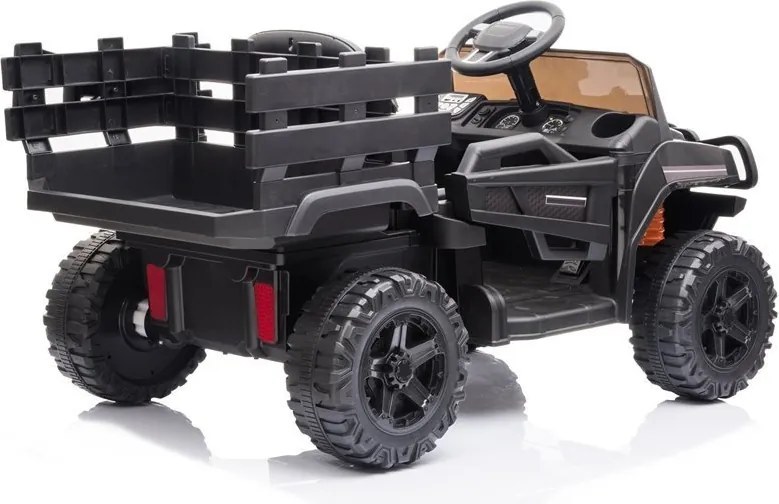 LEAN CARS Autíčko na baterie BDM0926 LED MP3 dálkové černé