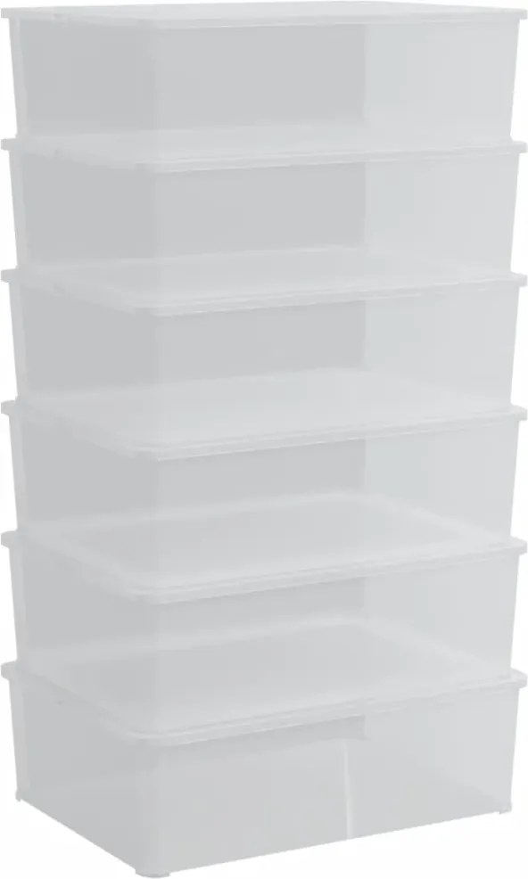 Plastové úložné boxy 6 ks 25 l stohovatelné 3189188