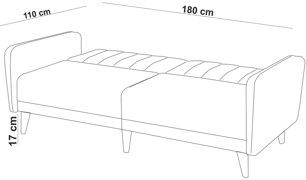 Atelier del Sofa Sedací souprava Aqua-TKM07-1070, Zelená