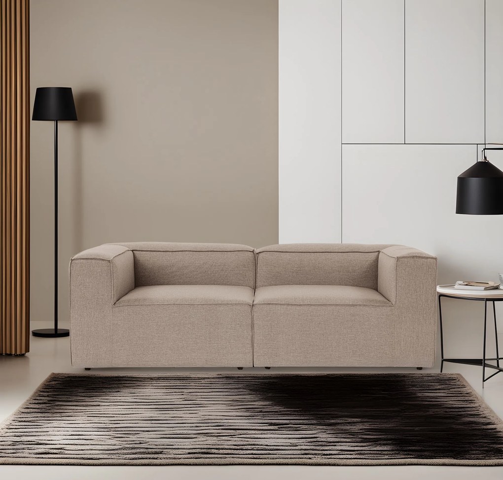 Hanah Home Dvoumístná pohovka FORA hnědá 248 cm