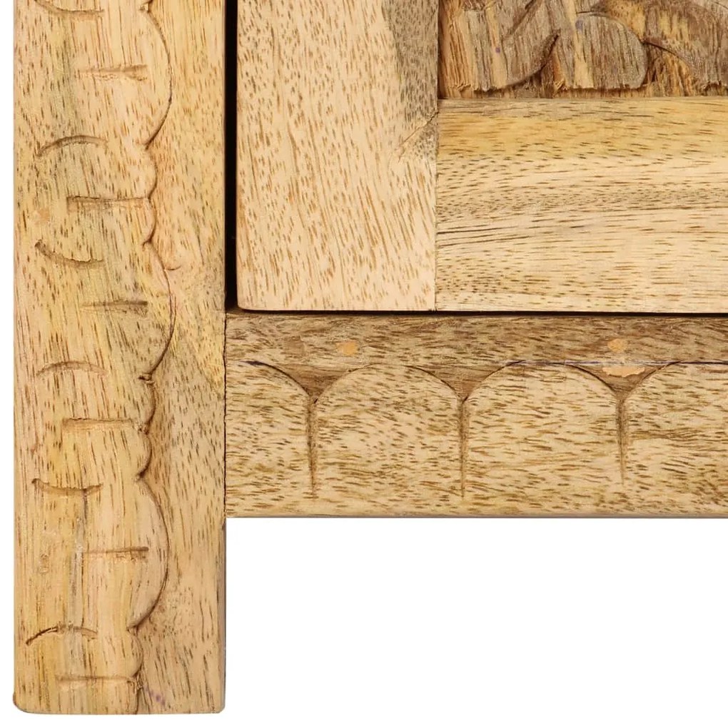 Noční stolek z masivního mangovníkového dřeva | 40x30x50 cm