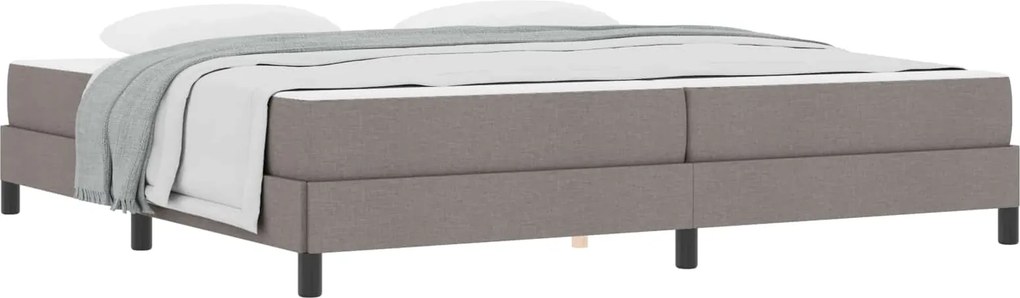 Postel s boxspringem Taupe 200 x 200 cm textil 3398518