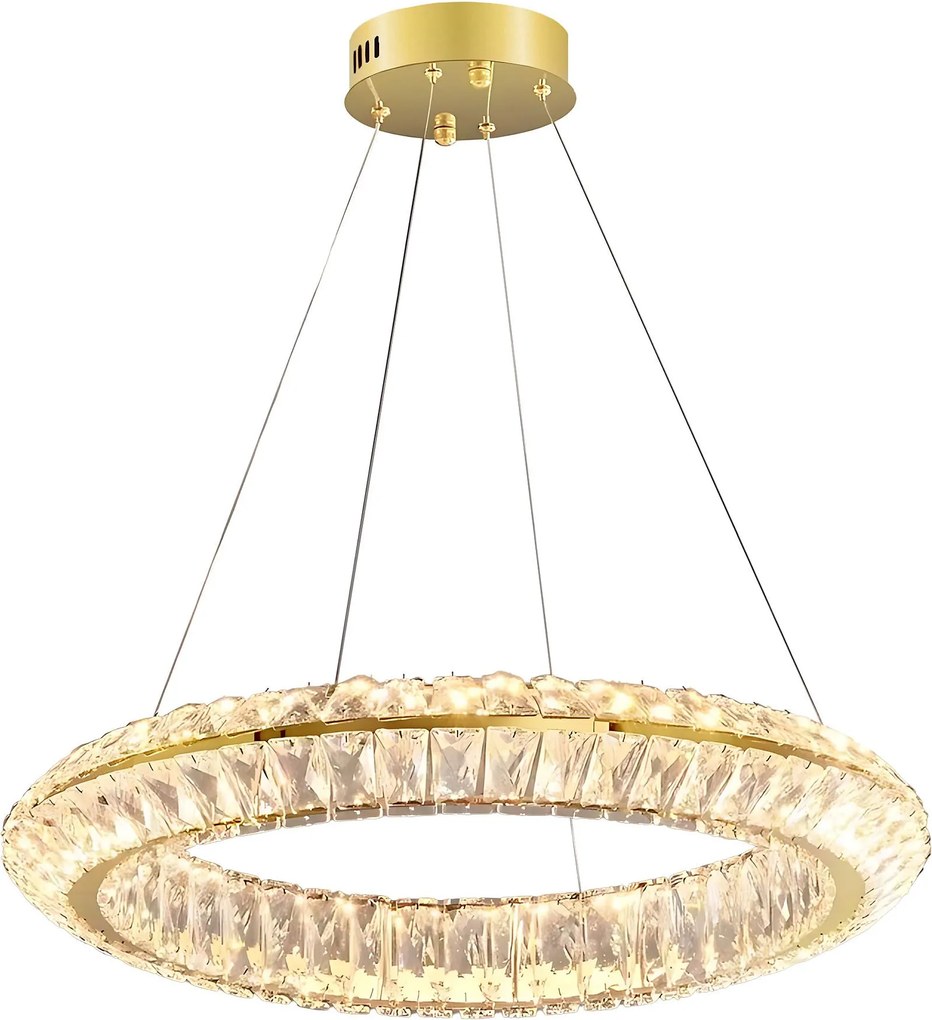 Toolight Toolight, LED stropní svítidlo 60cm, 45W, 4000K, APP1768-CP, zlatá, OSW-04344