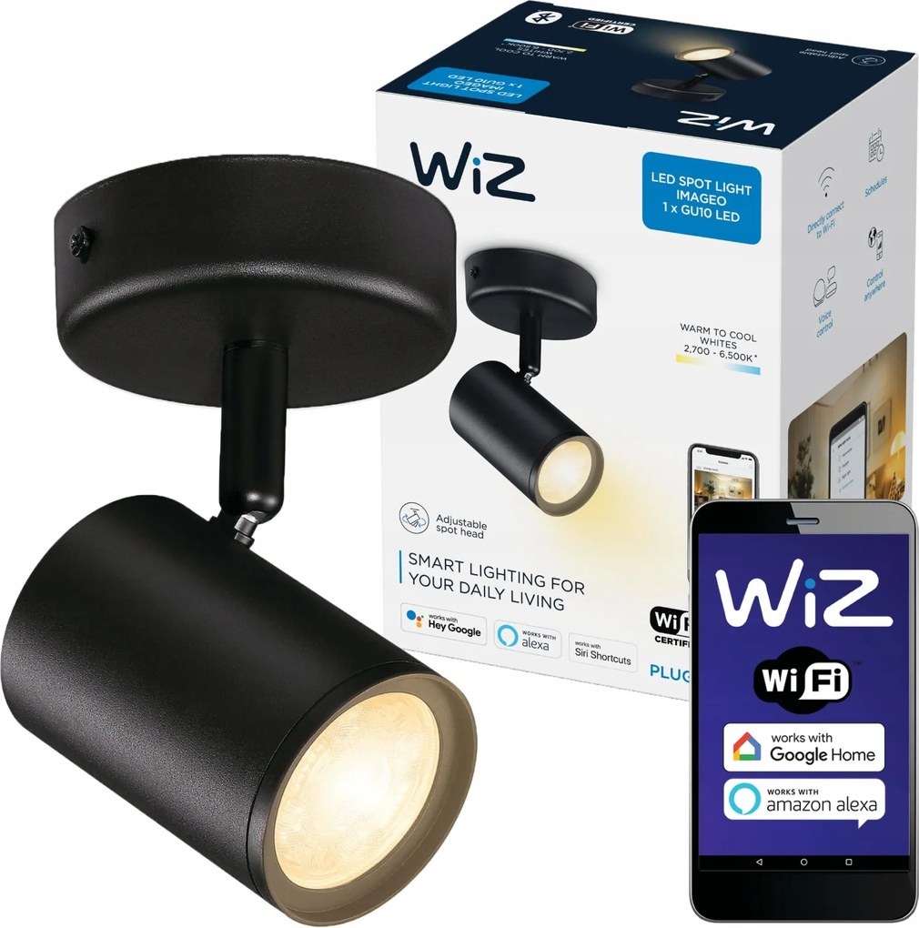 stropní svítidlo Led Reflektor Spot Szyna 5W 2700-6500K Smart WiFi WiZ