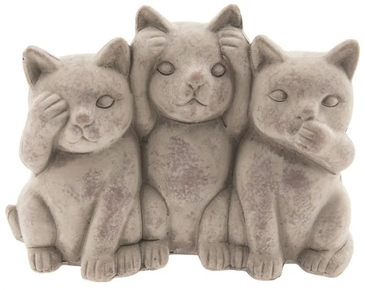 Dekorace sedící kočičky Cats – 22x10x16 cm