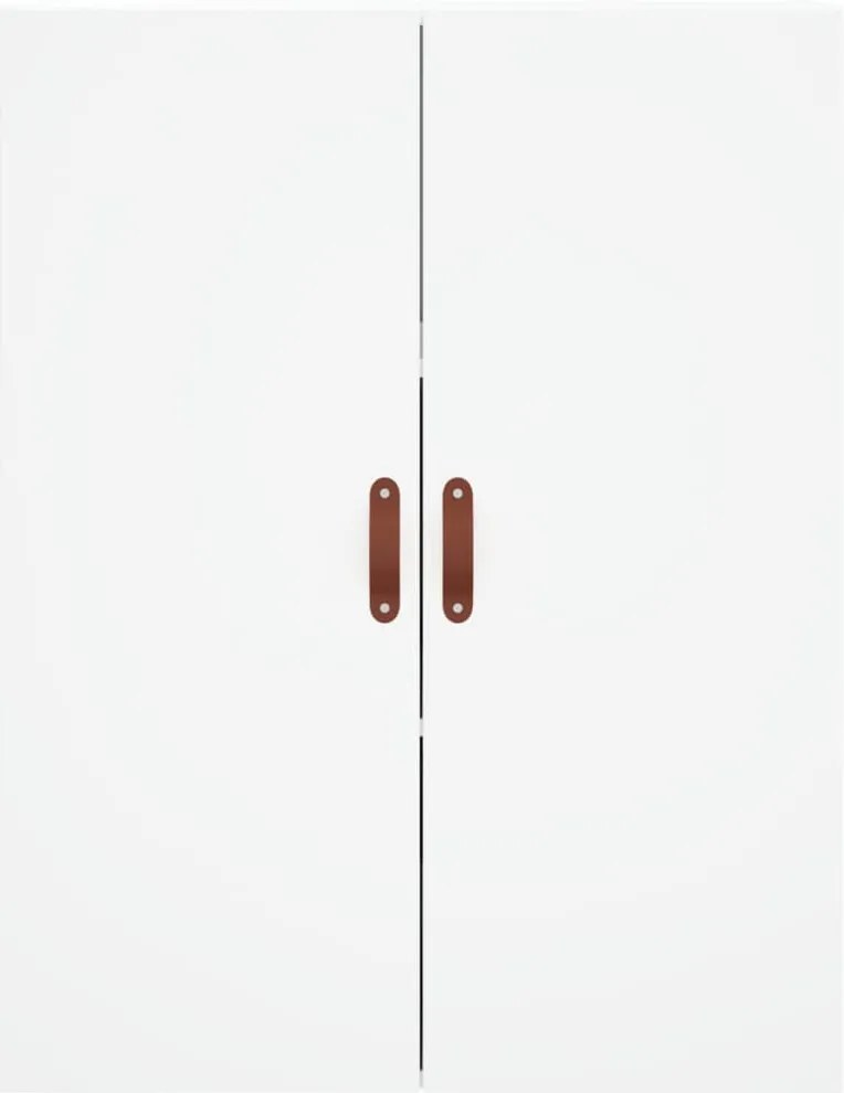 Skříň highboard bílá 69,5 x 34 x 180 cm kompozitní dřevo 3195931