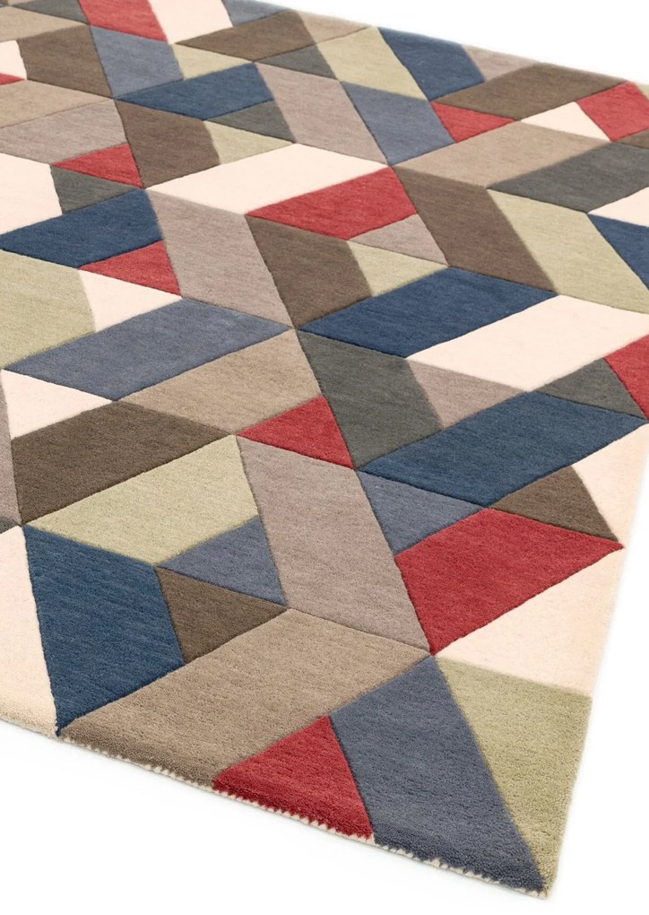Barevný  koberec Mode Chevron Blue Green Rozměry: 70x200 cm