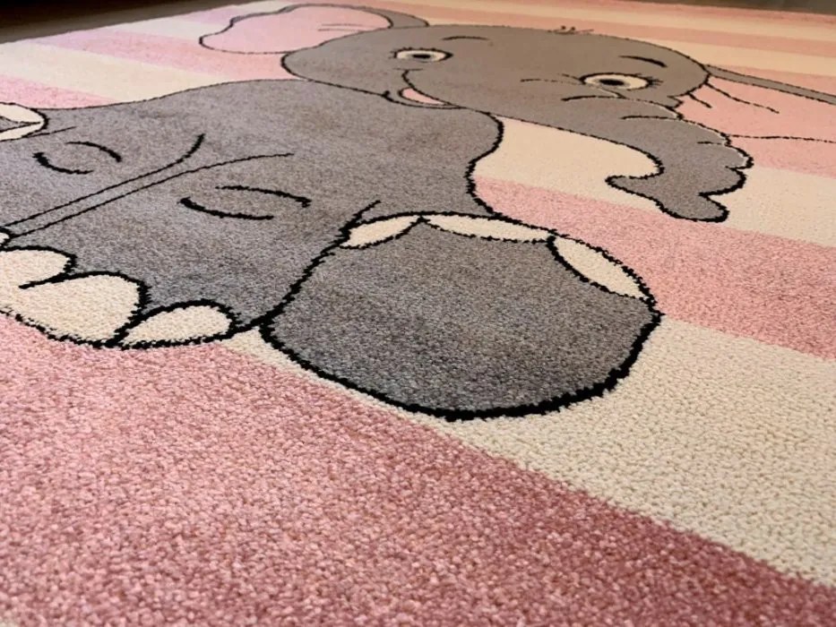 Vopi | Dětský koberec Kiddo A1087 pink - 120 x 170 cm