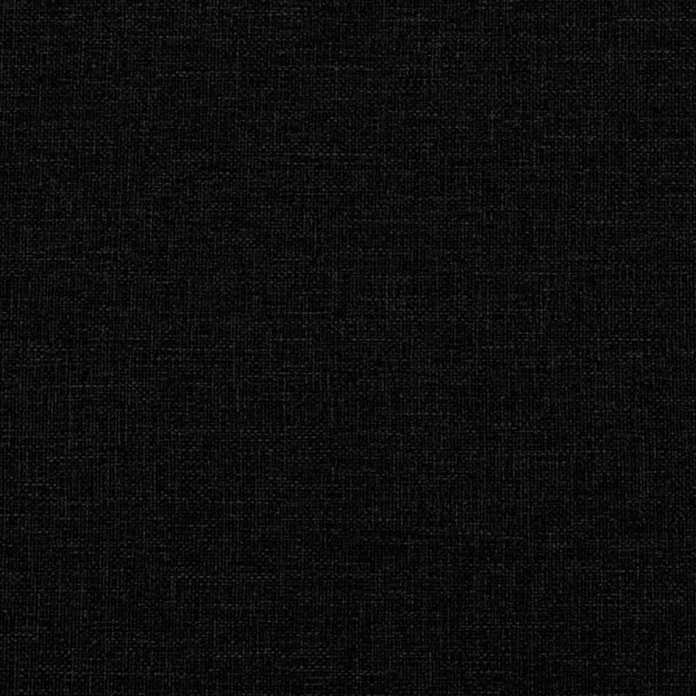 Petromila 3místná pohovka s polštáři černá 180 cm textil