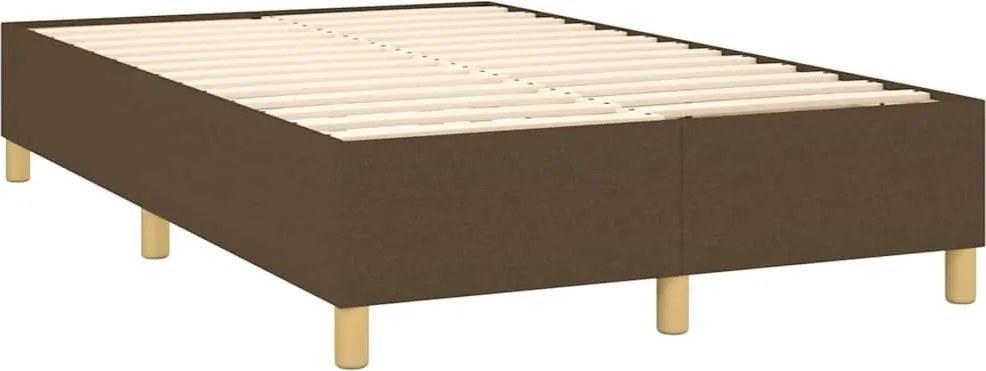 Rám postele s boxspringem tmavě hnědá 120 x 200 cm textil 3120948