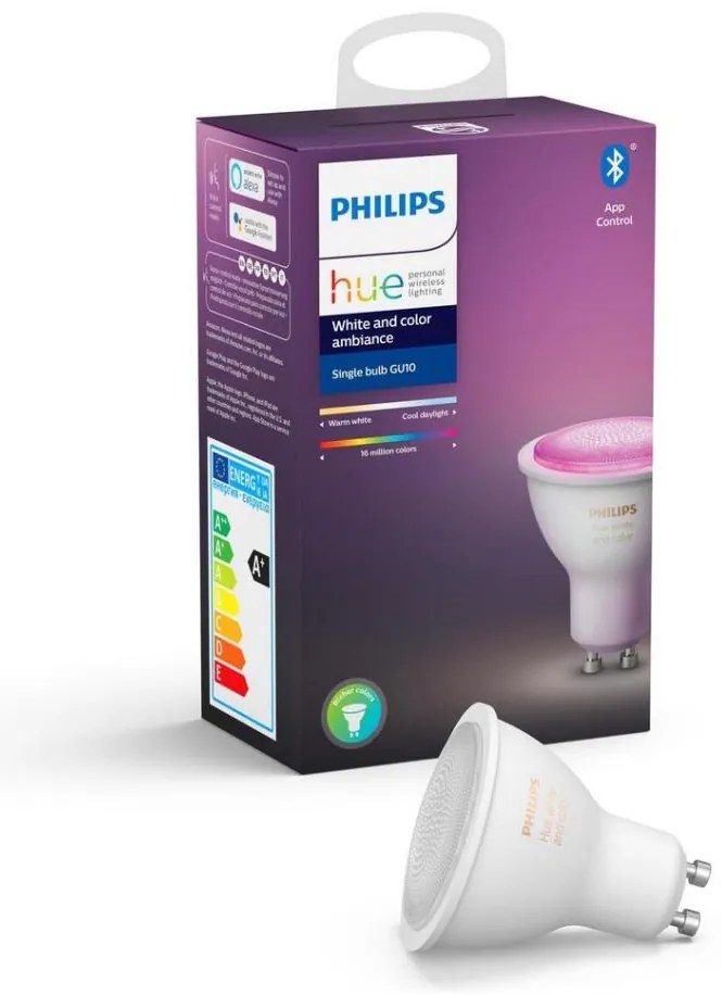 LED Stmívatelná žárovka Philips Hue White And Color Ambiance GU10/4,3W/230V