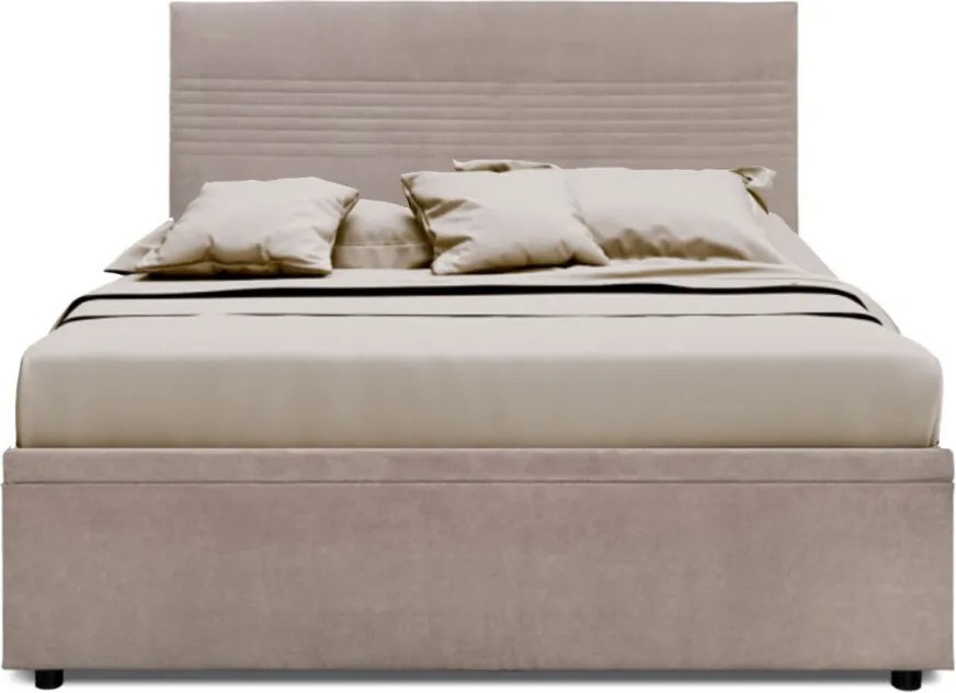 Postel Fro Line 160x200 s roštem, úložným prostorem Mono 233, béž