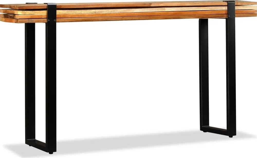 vidaXL Odkládací stolek, délkově nastavitelný, recyklované dřevo [244594]