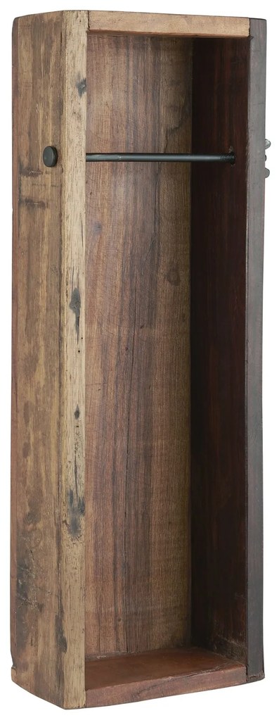 IB LAURSEN Držák na toaletní papír Unique Wood, přírodní barva, dřevo